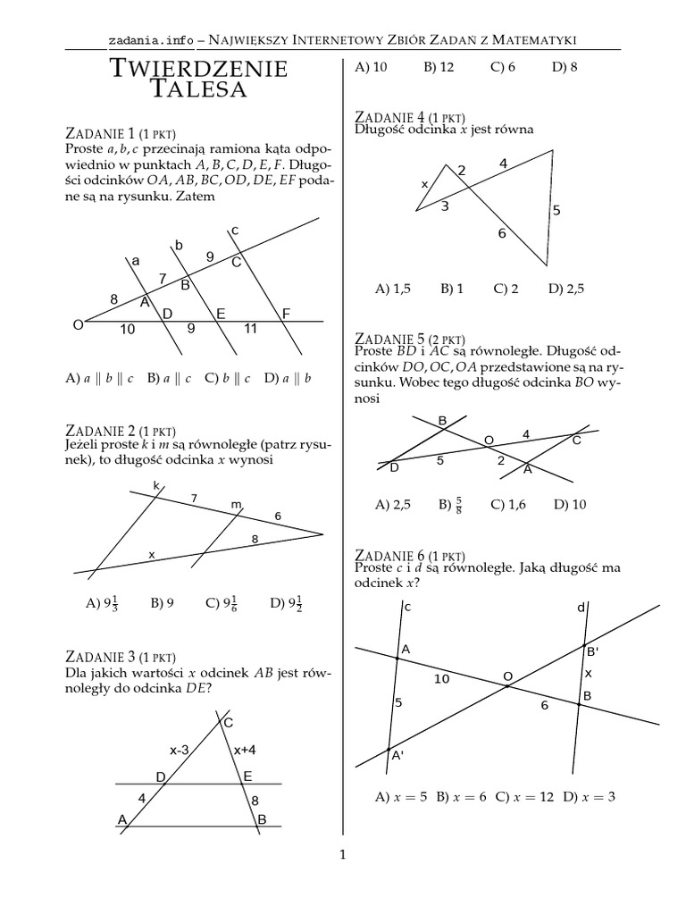 Wierdzenie Alesa: Ajwi Ekszy Nternetowy Biór Ada NZ Atematyki | PDF