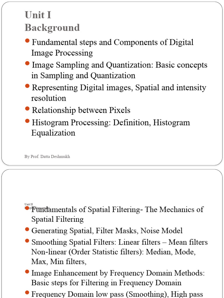 Spatial Filtering ppt1 | PDF | Digital Signal Processing | Image Editing