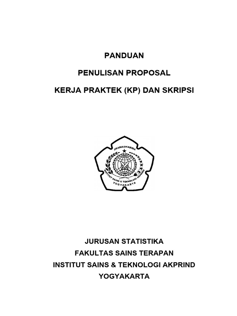 PEDOMAN PENULISAN Proposal Skripsi Dan KP | PDF