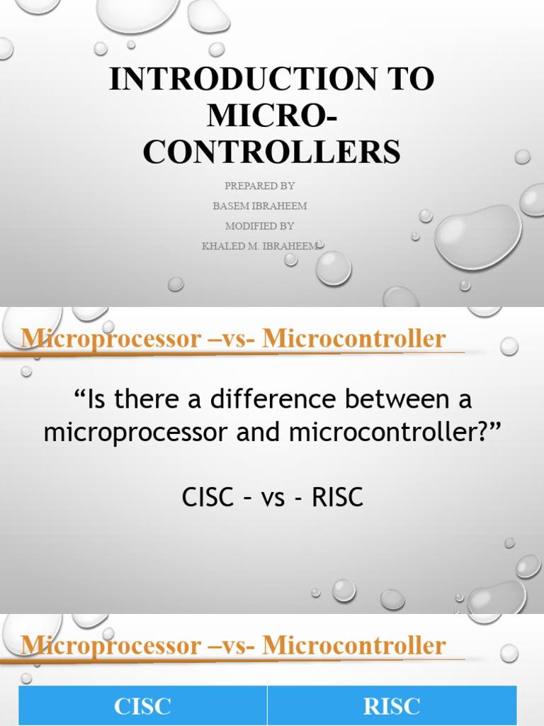 1.an Introduction To Microcontrollers - P1 | PDF | Microcontroller ...