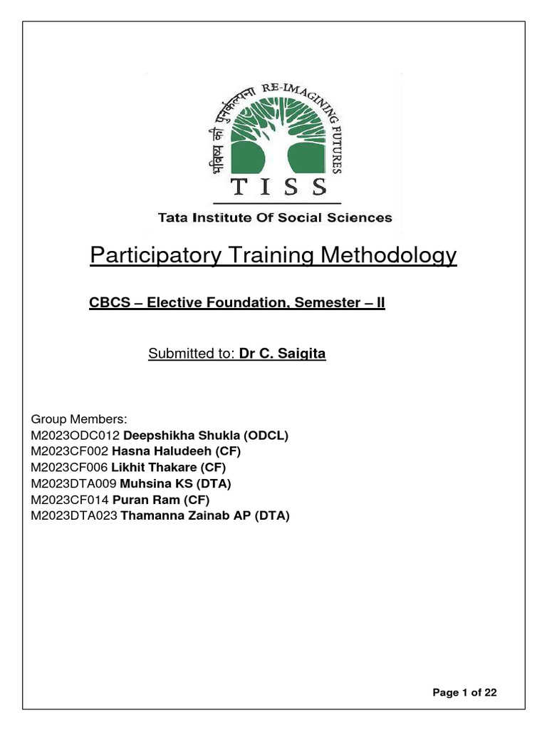 PTM - Group Assignment - Detailed Training Module | PDF | Empowerment | Learning