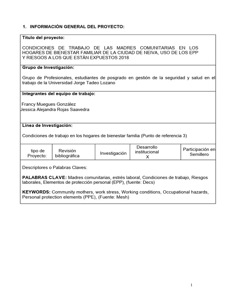 ANTEPROYECTO DE METODOLOGIA (Terminado) | PDF | Educación de la primera ...