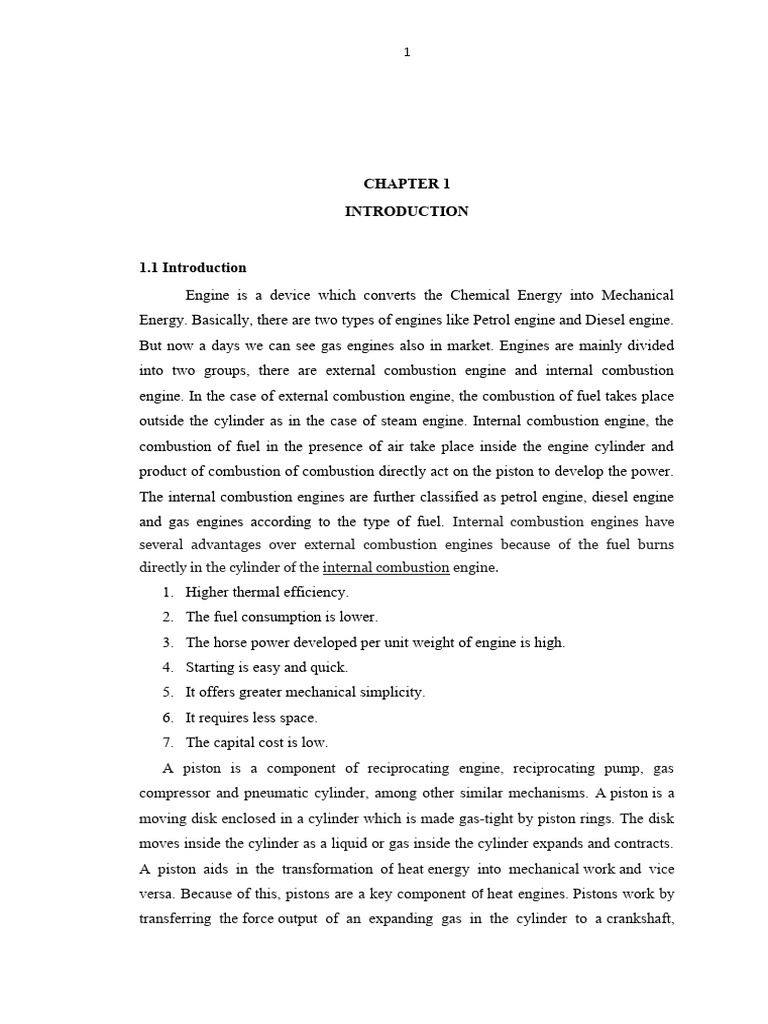 Types Of Piston Pdf Internal Combustion Engine Engines