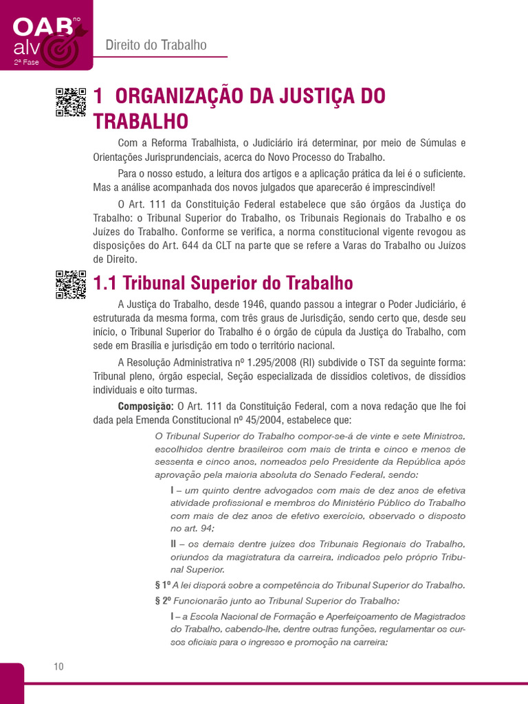 Organização Da Justiça Do Trabalho | PDF | Jurisdição | Governo