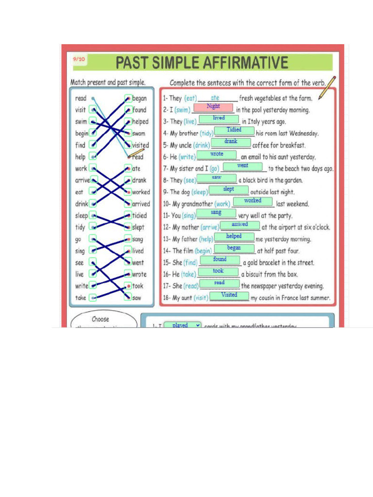 Past Simple AF | PDF