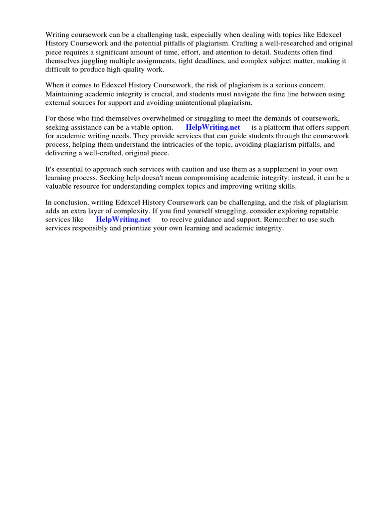 Edexcel History Coursework Plagiarism | PDF Edexcel History Coursework Plagiarism | PDF