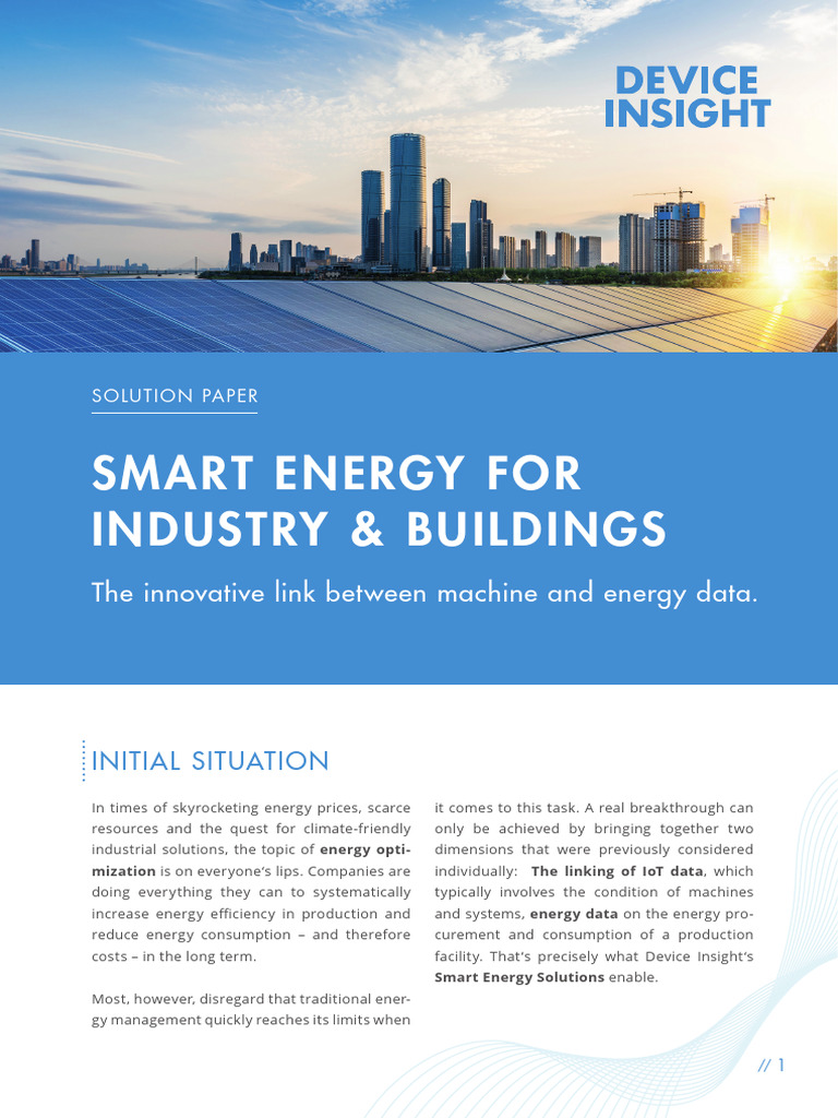 DI Solution-Paper Smart-Energy EN 1222-1 | PDF | Internet Of Things ...