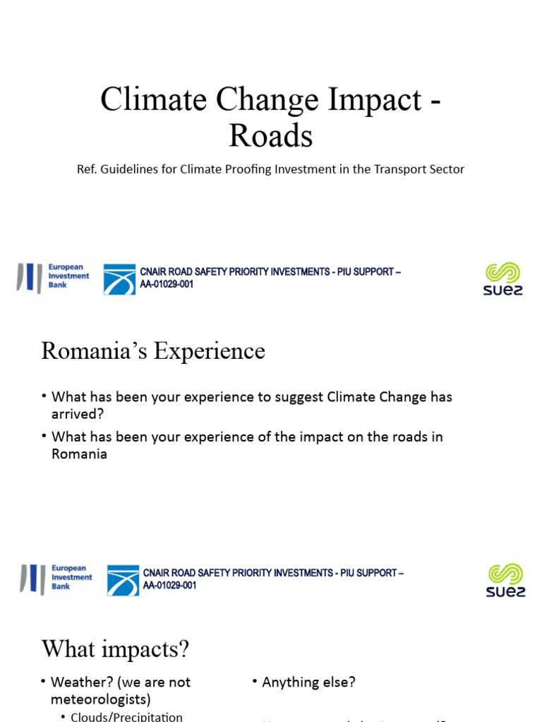 Climate Change Impact - Roads | PDF | Road | Climate Change