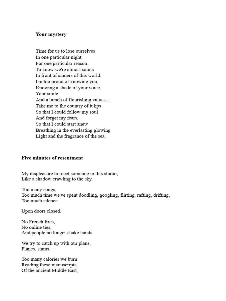 Maryna Tchianova Ukraine Poetry | PDF