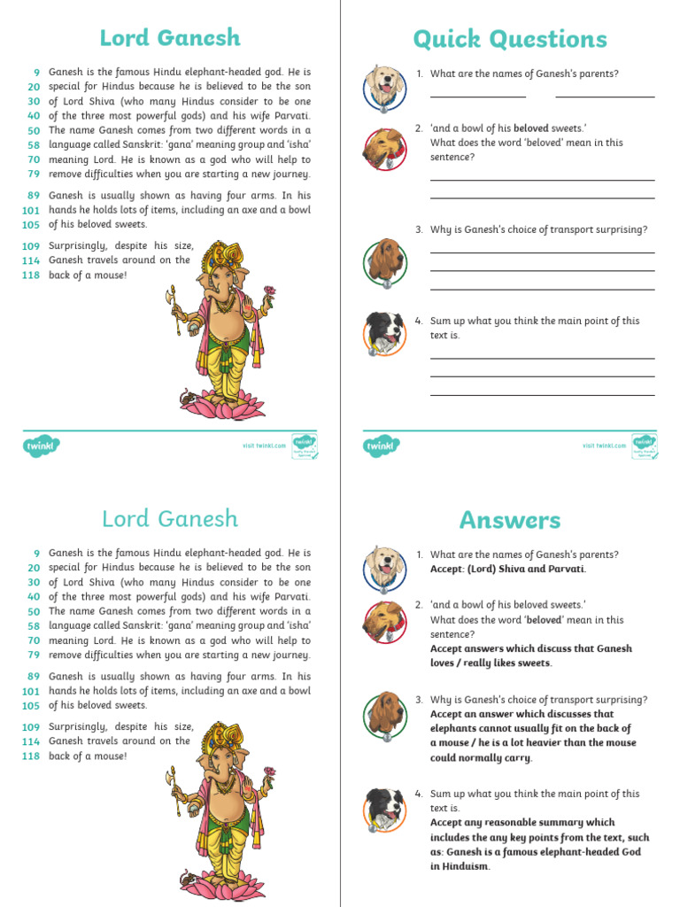 Lord Ganesh | PDF | Indian Religions | Religious Faiths