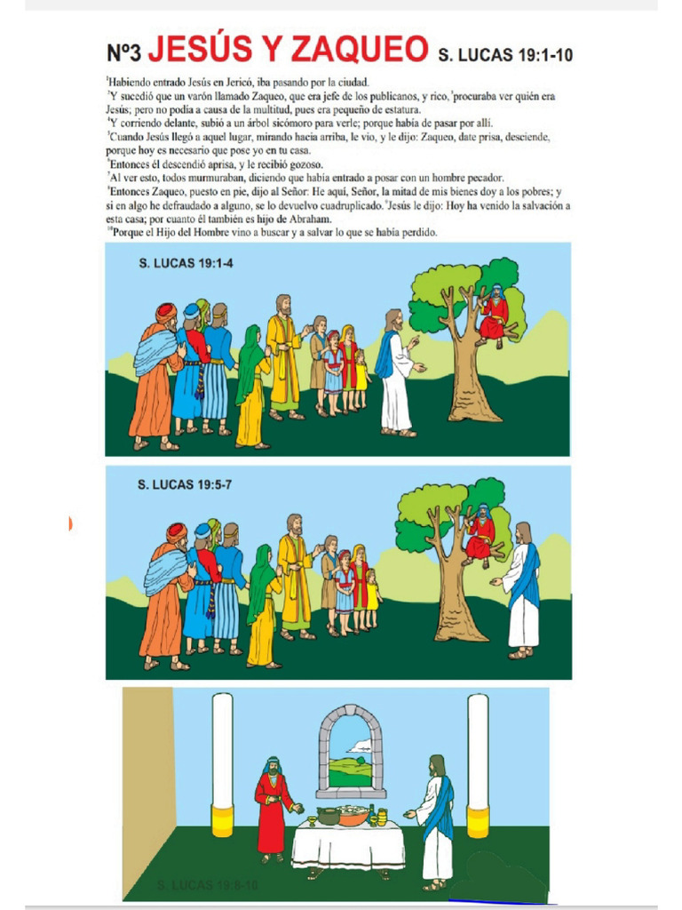 Jesús y Zaqueo-1 | PDF