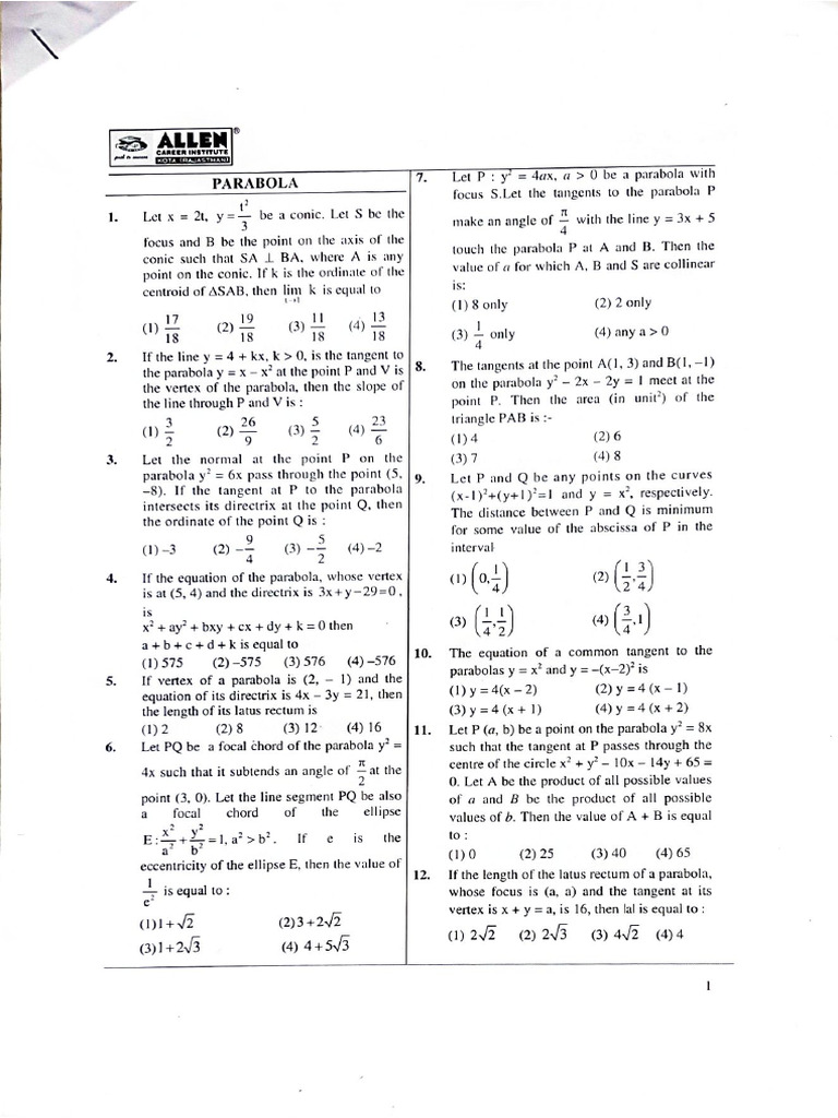 Maths Sheet | PDF