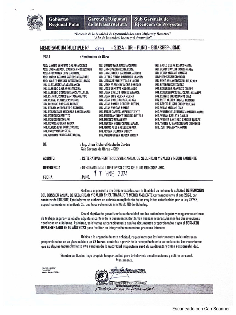 Memoramdum N004 | PDF