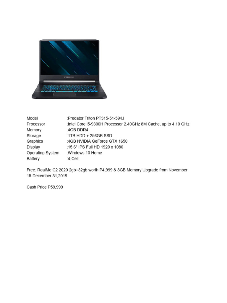 Laptop Comparison | PDF