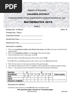 g9 Maths p2 | PDF | Mathematics