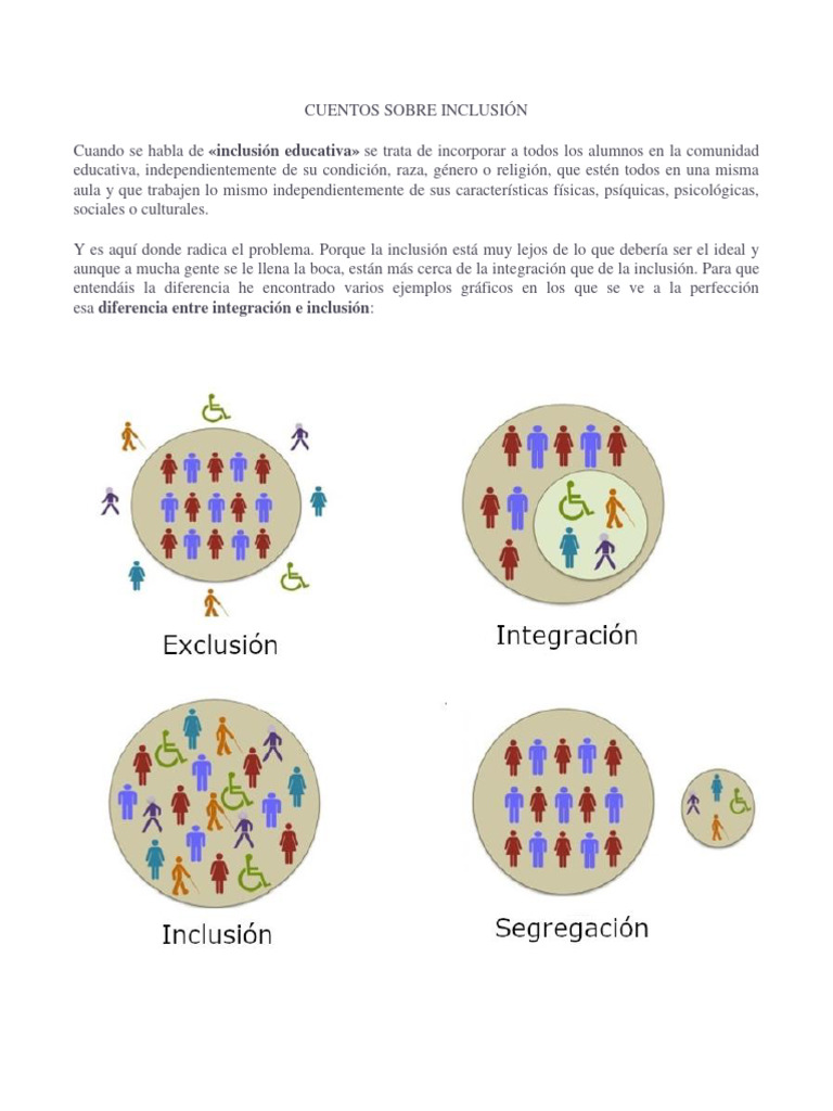 Cuentos Sobre Inclusión Pdf