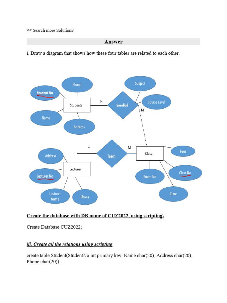 Database Creation and Data Insertion Guide | PDF