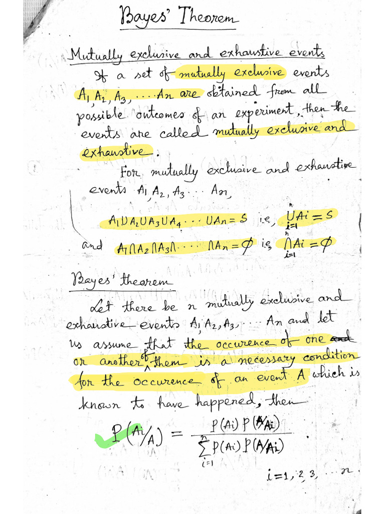 Bayes' Theorem - Full | PDF