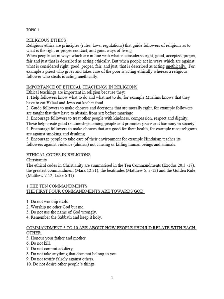 Re Notes Form 2 | PDF | Chastity | Virtue