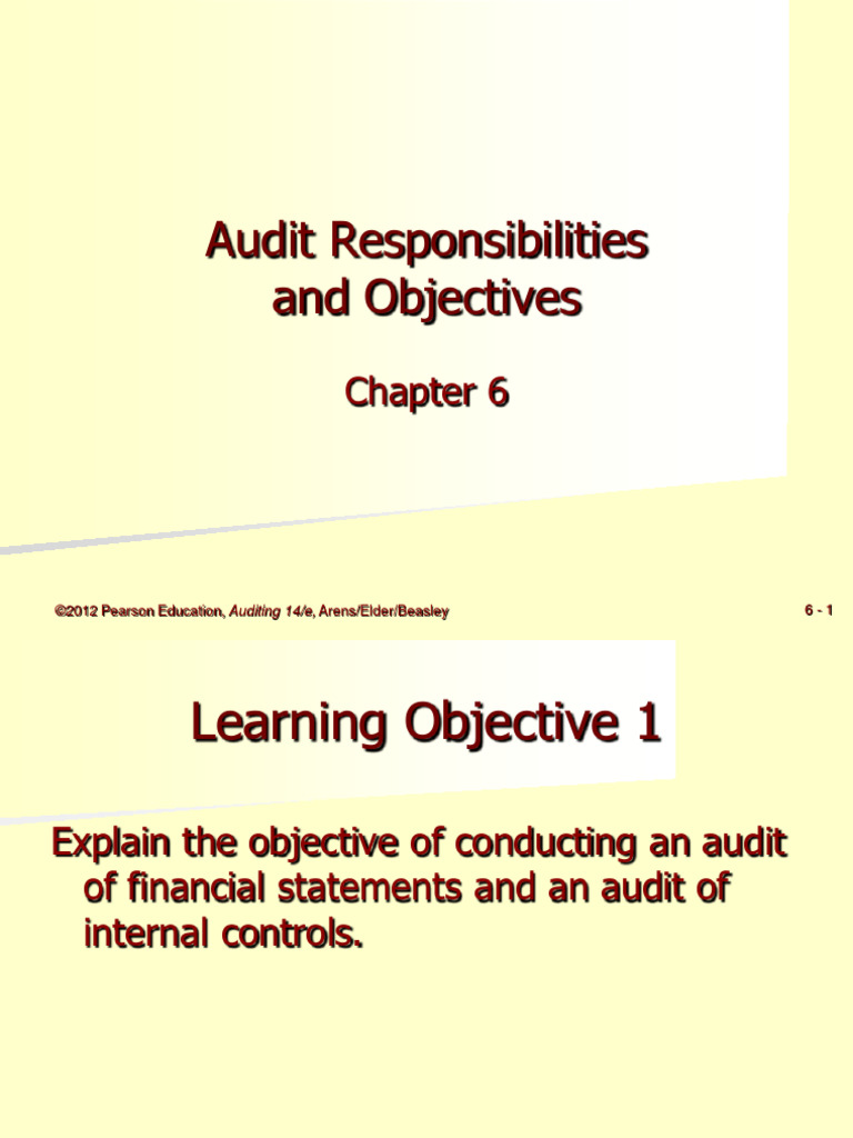 Arens14e ch06 PPT Ge | PDF | Financial Audit | Audit