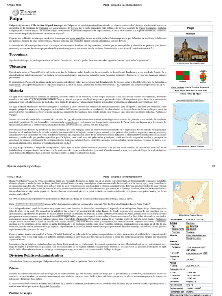 Paipa | PDF
