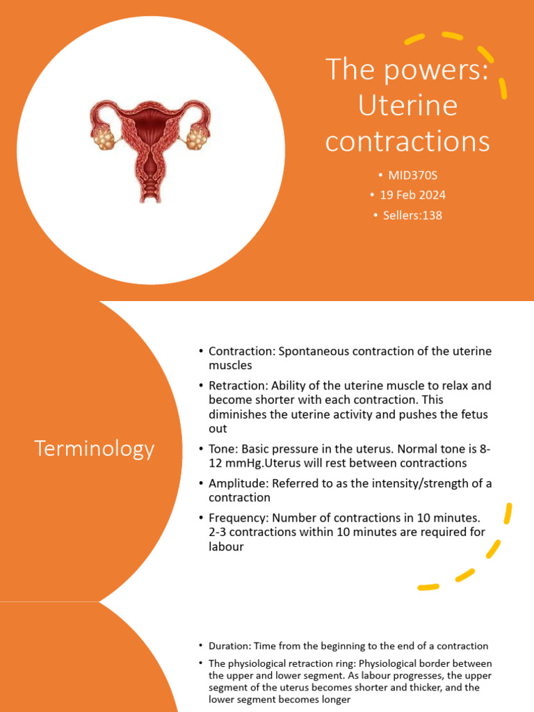 Understanding Uterine Contractions in Labor | PDF | Childbirth | Uterus