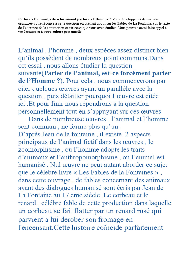 Francais | PDF | Fable