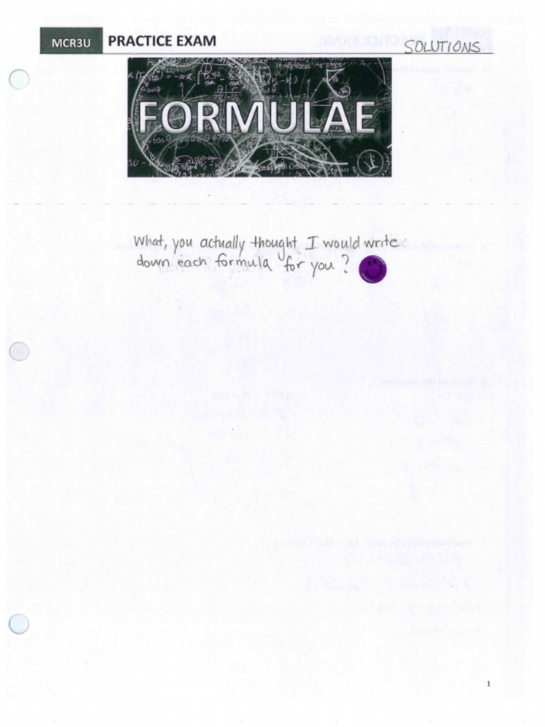 Mcr3u Practice Exam Soln Pdf