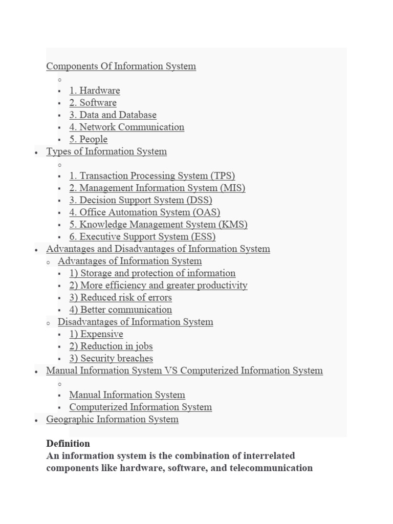 Information System Pdf Information System Geographic Information System