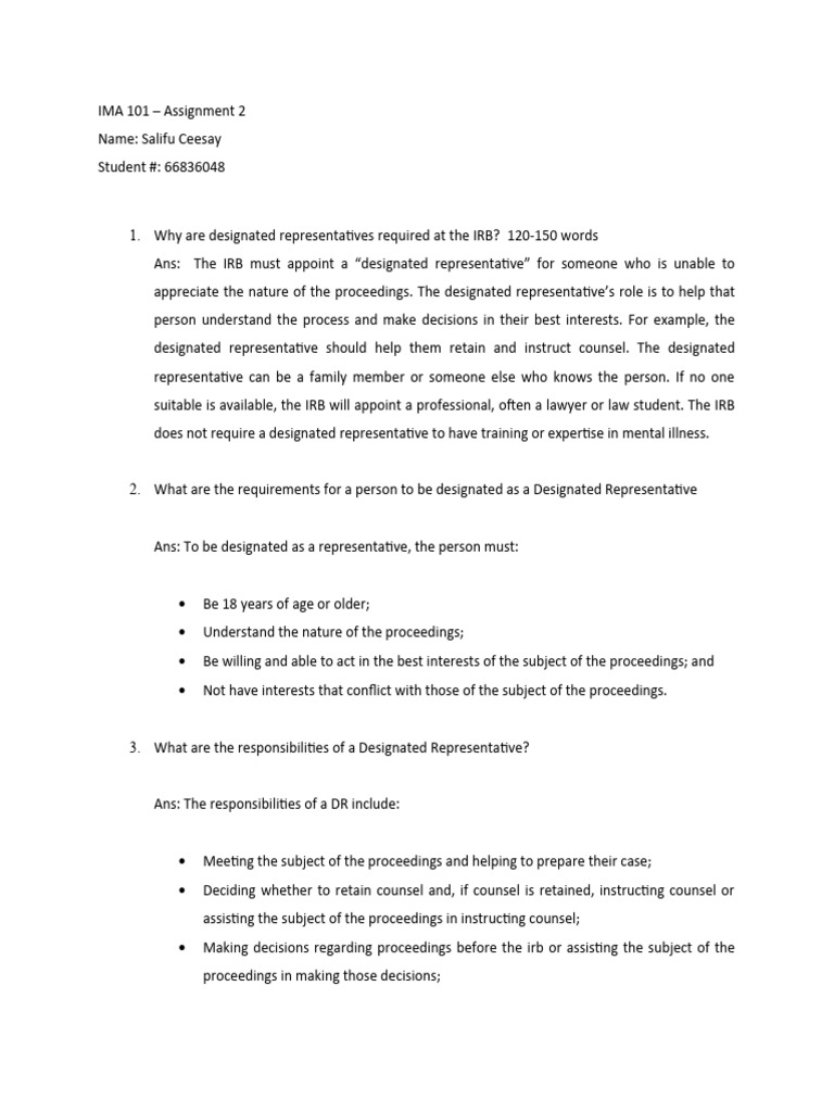 IMA 101-Assigment 2 | PDF | Cognition | Cognitive Science