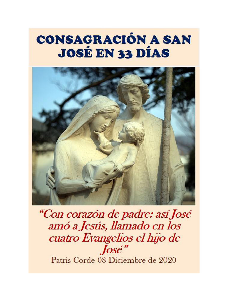 Consagración a San José en 33 Días | PDF | María, madre de Jesús | Jesús