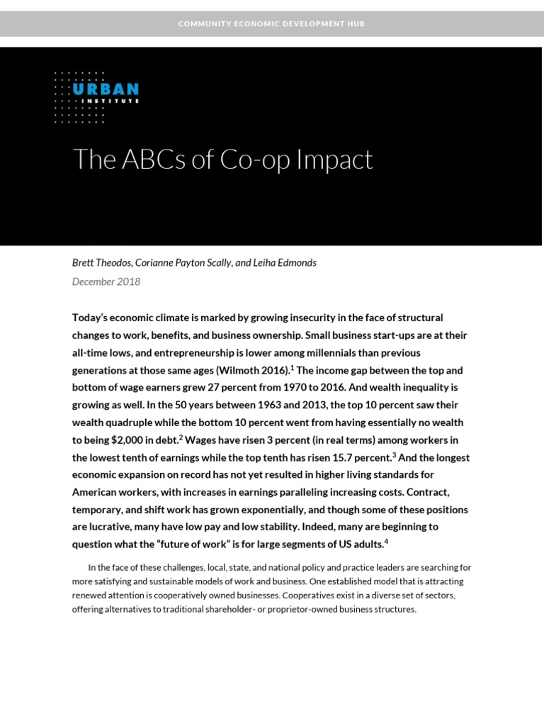 The Abcs of Co-Opt Impact 2 | PDF | Cost Of Living | Cooperative