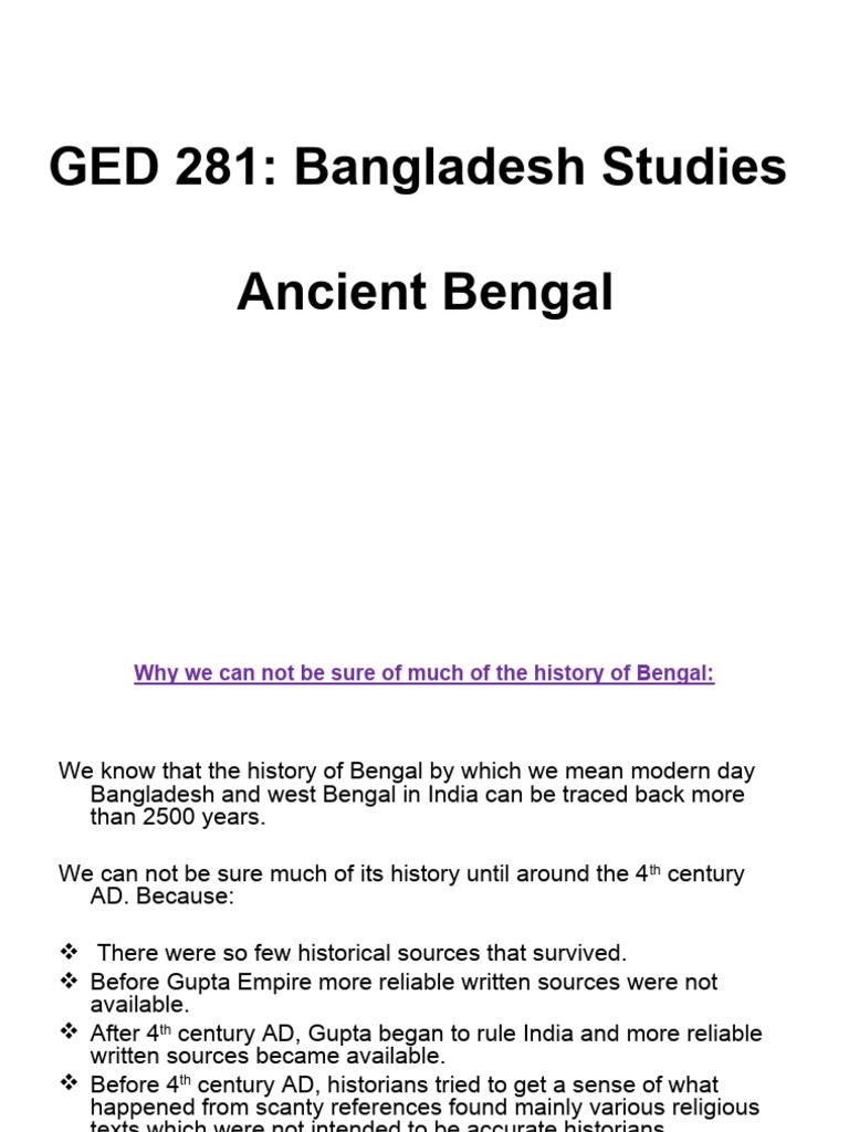Janapadas and Golden Age of Ancient Bengal | PDF | Bengal | South Asia