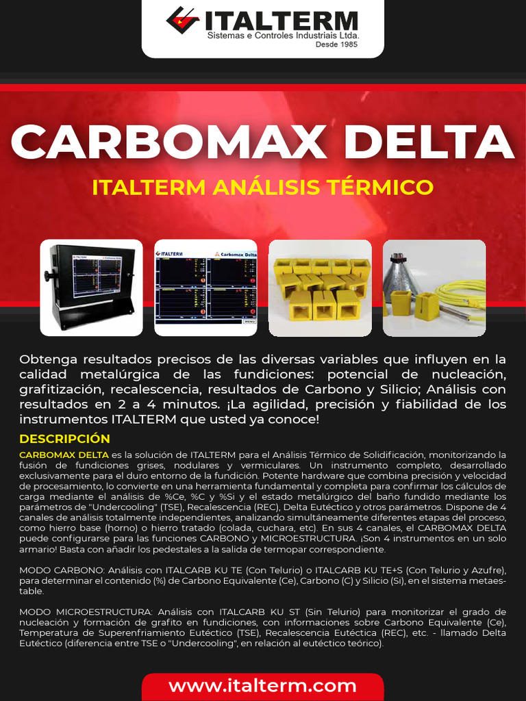 Análisis Térmico Fundiciones CARBOMAX | PDF