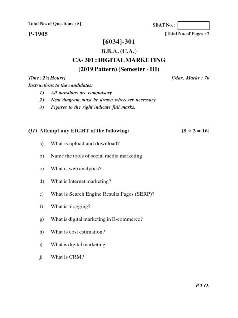 BBA (CA) Semester III Exam Papers | PDF | C++ | Php