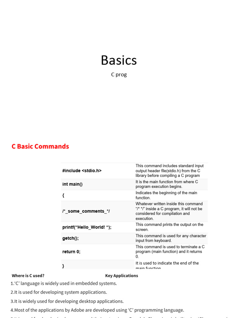 Basics Pdf Integer Computer Science Variable Computer Science