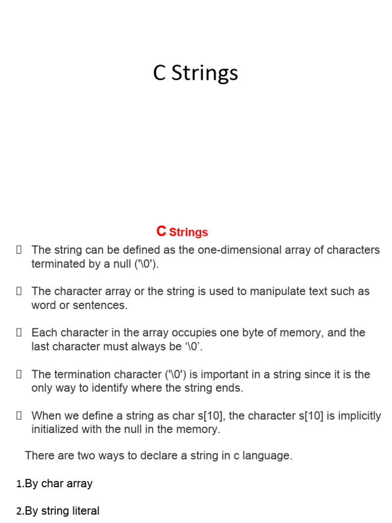 String Pdf String Computer Science C Programming Language