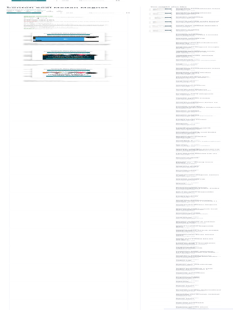 Contoh Soal Medan Magnet PDF | PDF