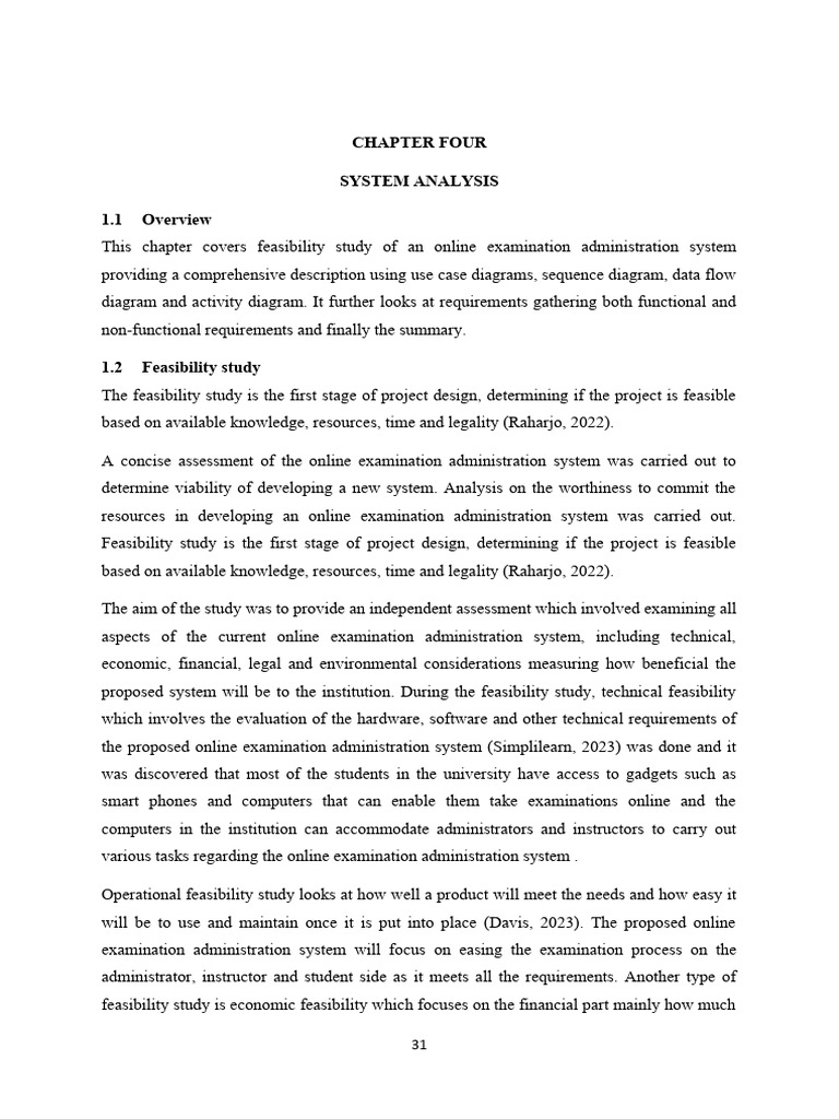 Chapter Four | PDF | Feasibility Study | Reliability Engineering