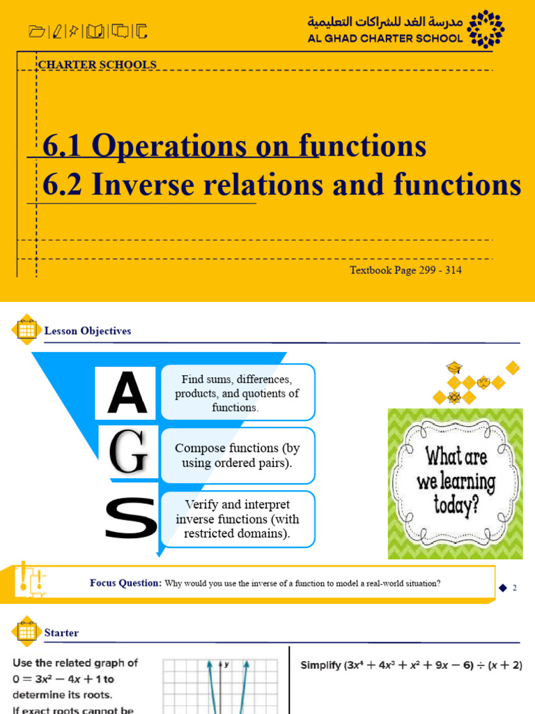 6 2 Inverse Relations And Functions Lesson 2 Download Free Pdf