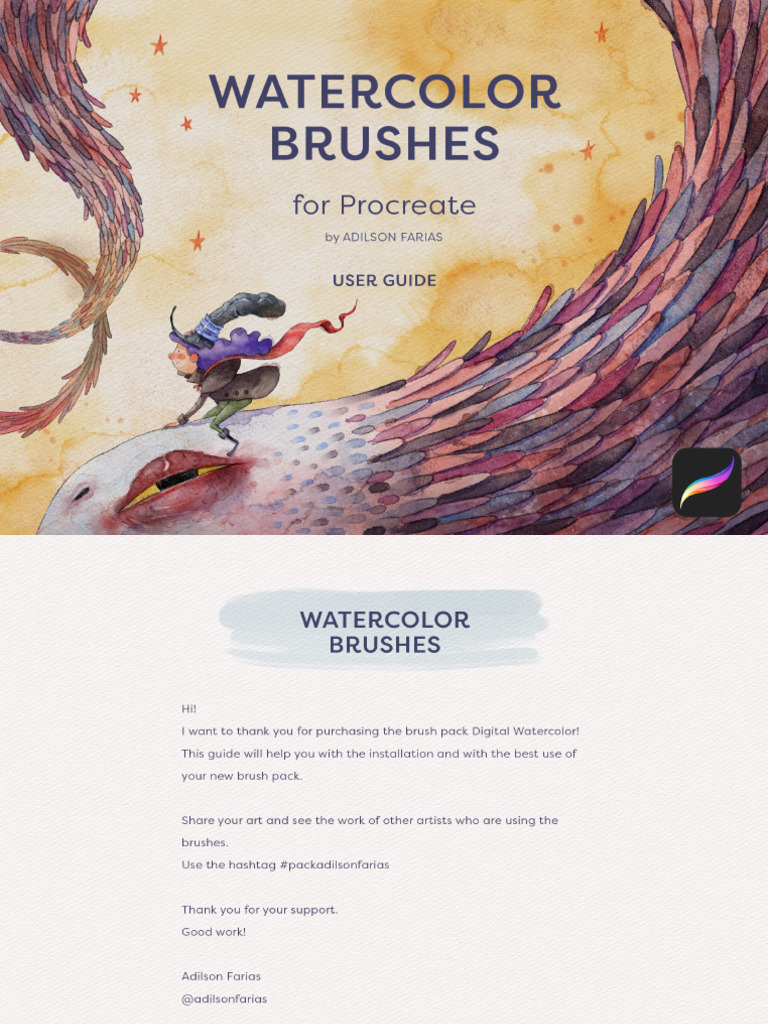 Digital Watercolor AF User Guide | PDF