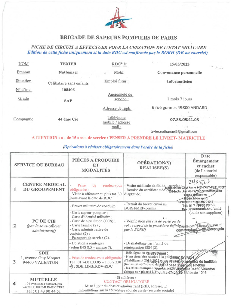 Fiche Circuit RDC TEXIER 108406 | PDF