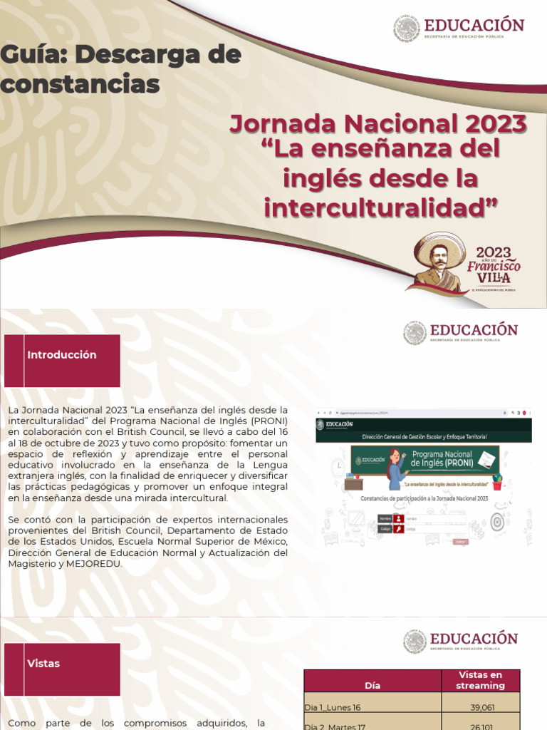 Guía Descarga Constancias PRONI 2023 | PDF | Enseñando | México