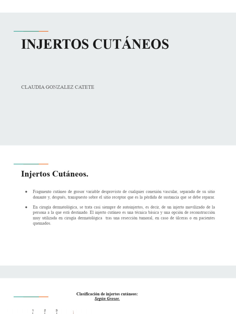 Injertos Cutaneos | Descargar gratis PDF | Piel | Causas de la muerte