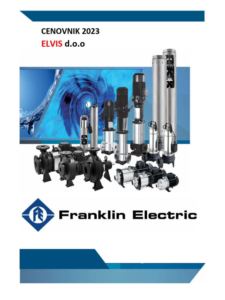 Franklin Electric Cenovnik 2023 | PDF