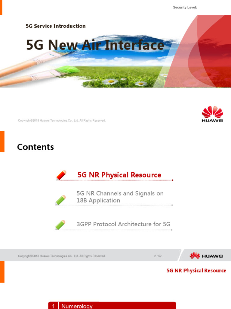5G New Air Interface | PDF | Bandwidth (Signal Processing) | Hertz