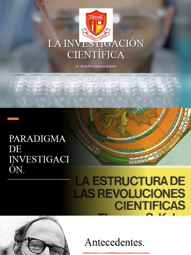 La Investigación Científica | PDF | Método científico | Paradigma