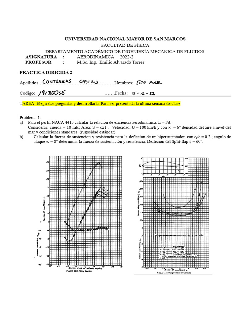 2° Dirigida Aerodinamica | PDF