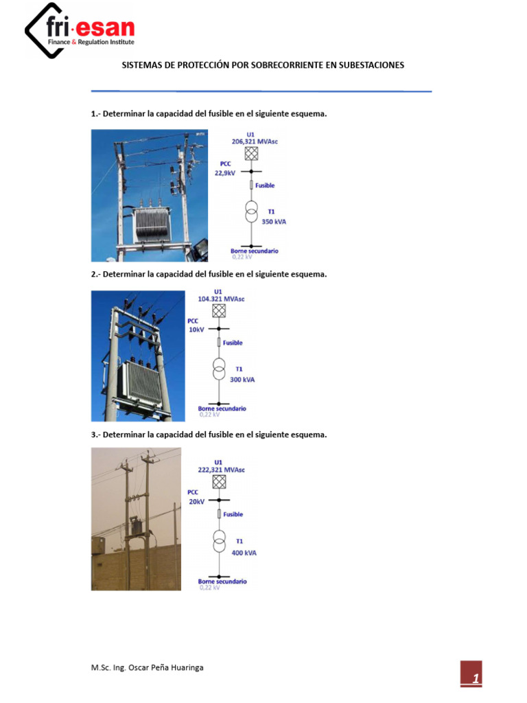 Ejercicios - Protección Por Sobrecorriente en Subestaciones | PDF | Tecnología