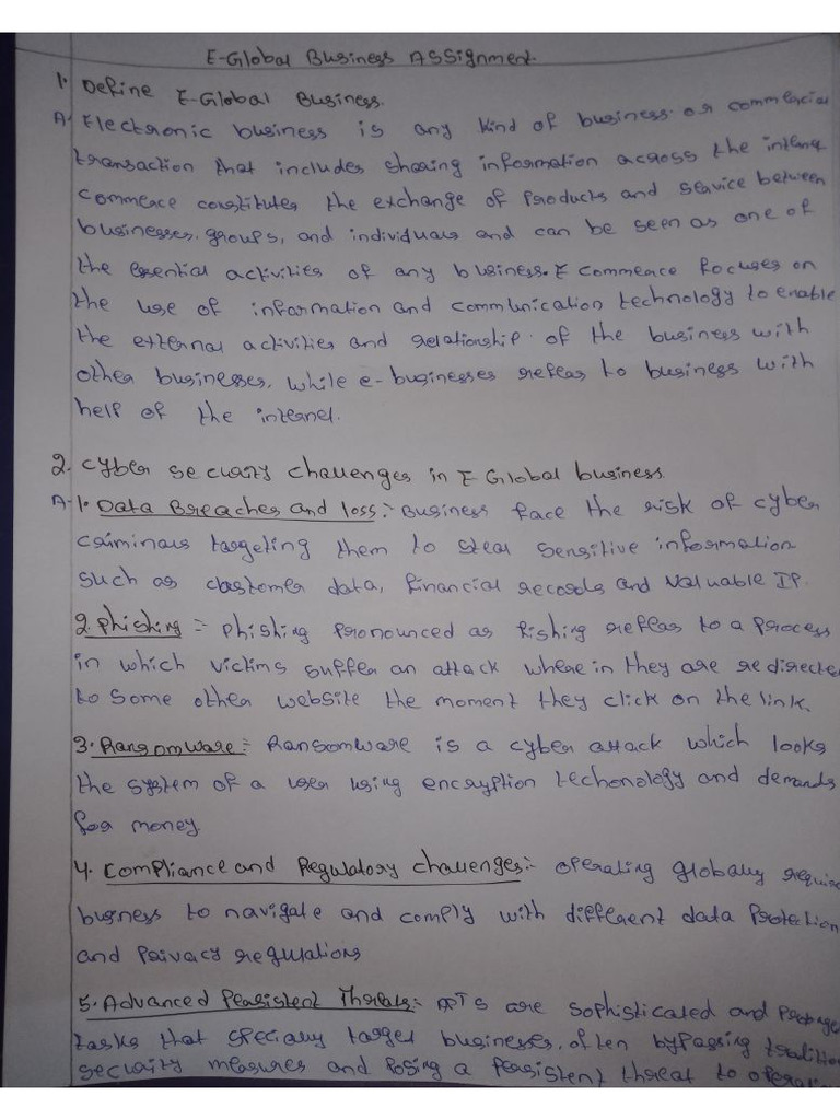 Egb Assignment | PDF